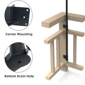 Liamoy | Wall Decor | Stainless Steel Parasol Holder Umbrella Clamp ...